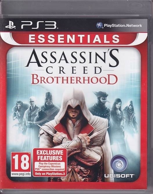 50,- Assassins Creed Brotherhood - Essentials - PS3 (Genbrug)