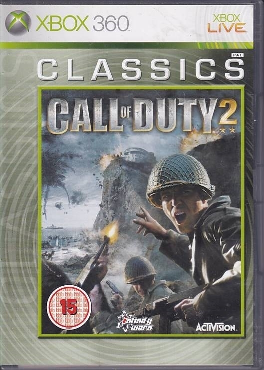 150,- Call of Duty 2 - Classics - XBOX 360 (Genbrug)