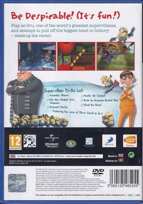 250,- Despicable Me - PS2 (Genbrug)