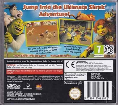 75,- Dreamworks Shrek Forever After - Nintendo DS (A Grade) (Genbrug)