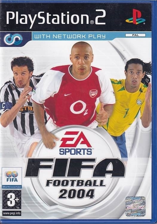 25,- FIFA Football 2004 - PS2 (Genbrug)