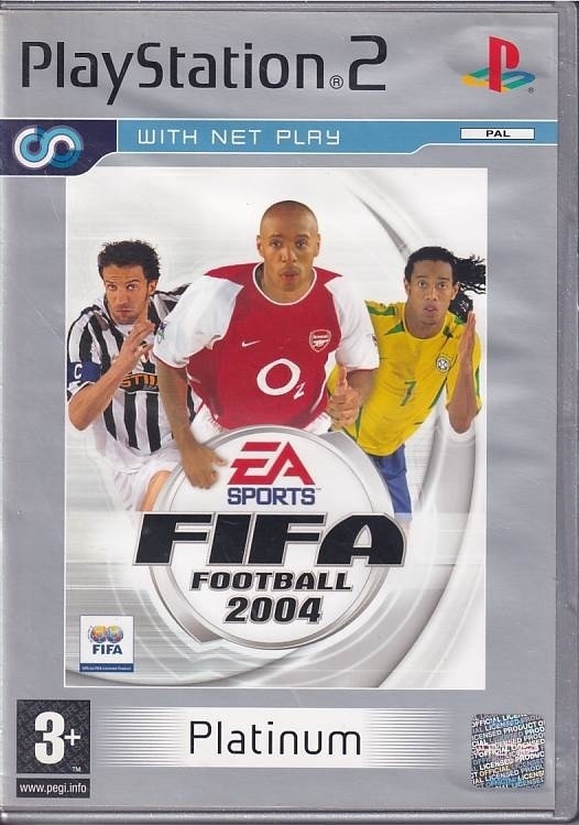 25,- PS2 - FIFA Football 2004 - Platinum (Genbrug)