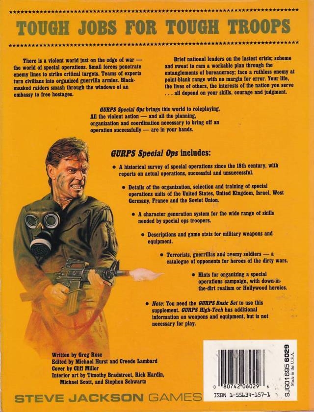 100,- GURPS 3rd - Special Ops 1st ed (Genbrug)