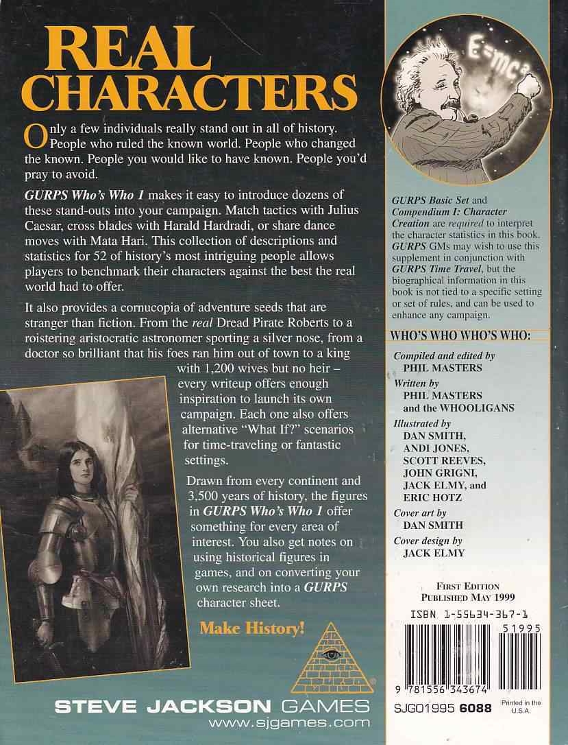 100,- GURPS 3rd - Who's Who 1 (Genbrug)