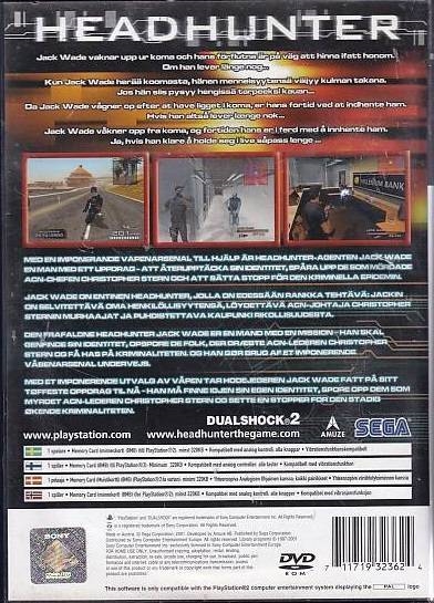 75,- Headhunter - PS2 (Genbrug)