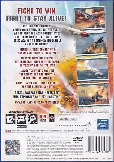 50,- PS2 - Heatseeker (B Grade) (Genbrug)