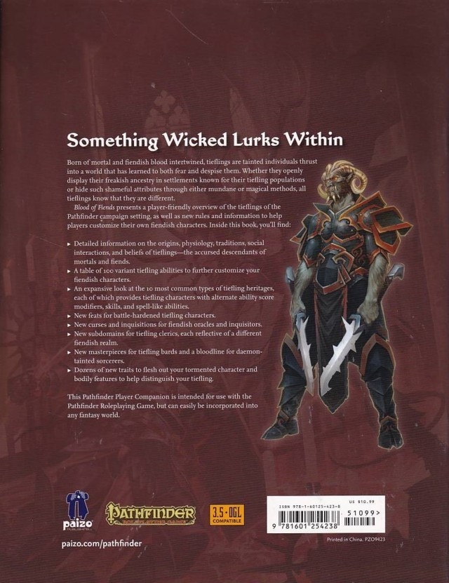 250 ,- Pathfinder - Blood of Fiends (Genbrug)