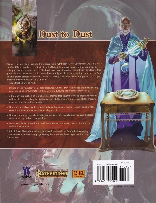 200 ,- Pathfinder - Undead Slayer's Handbook (Genbrug)