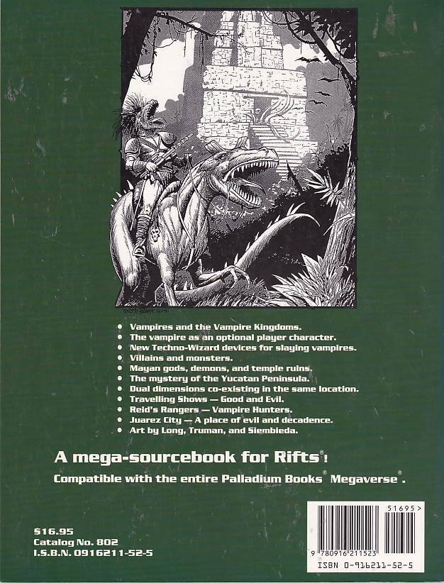 Rifts - World Book 1 - Vampire Kingdoms (B-Grade) (Genbrug)