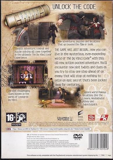 25,- The Da Vinci Code - PS2 (Genbrug)