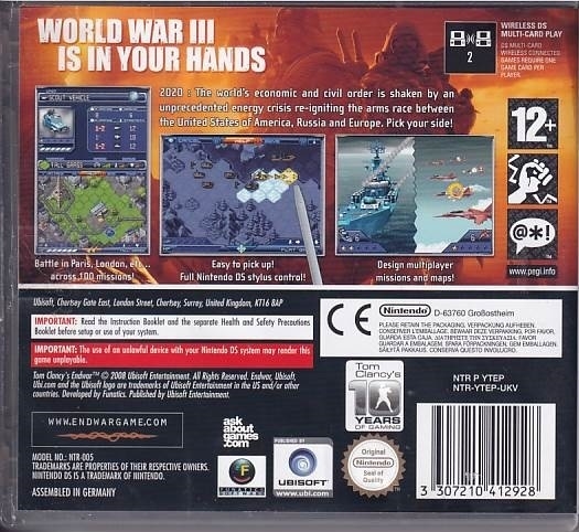 100,- NDS - Tom Clancy´s EndWar (Genbrug)