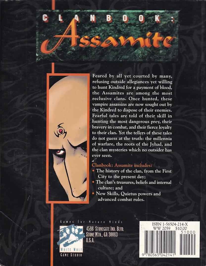 150,- V:tM 2 - Clanbook Assamite (Genbrug)