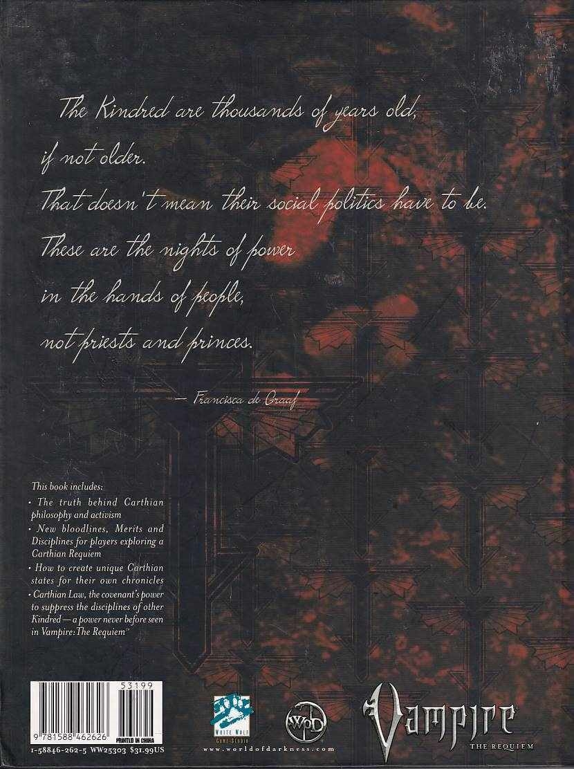 250kr - Vampire: the Requiem - Carthians (Genbrug)